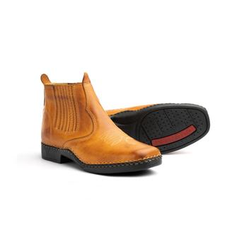 Botina Fazenda Country Masculina Bota Couro Conforto Qualidade ...