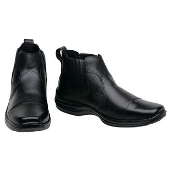 Botina Masculina Social Butina em Couro Legitimo Confortável 7020 - SLZ ...