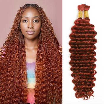 Braiding Hair Aopwaty Deep Wave Bulk Boho Braids 70g 56cm - Mega Hair ...