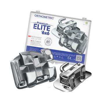 Braquete Metálico Premium Elite 6x6 Roth 0,022 + 4 Tubos 1 Caso ...