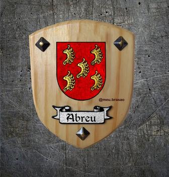Brasão da família Abreu ( feito na madeira ) - @meu.brasao - Livros de ...