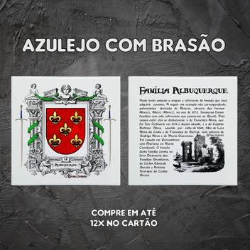 Brasão da família Albuquerque ( queimado no azulejo ) - @meu.brasao ...