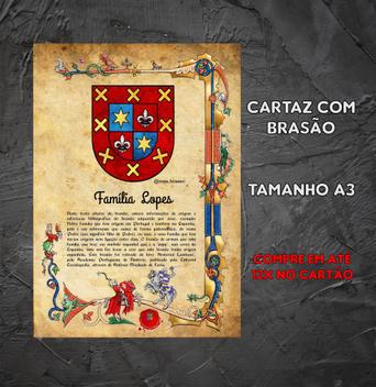 Brasão da família LOPES no cartaz - @meu.brasao - Peças e Ferragens ...