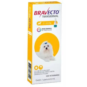 Bravecto Antipulgas E Carrapatos Cães 2 A 4,5kg Msd Original ...