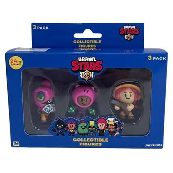 Brawl Stars Pack com 3 Figuras Tara Rosa Jessie - Multikds - Bonecos ...