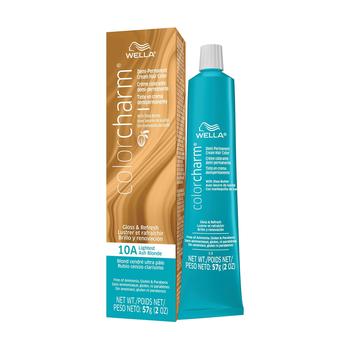 Brilho de cabelo WELLA Color Charm Demi Permanent 10A Light Ash Blonde ...