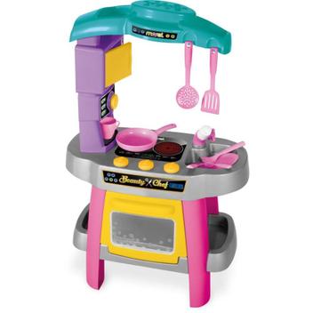 Brincando de Casinha Cozinha Beauty CHEF Rosa - Maral - Cozinha ...