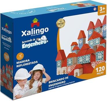 Brincando de Engenheiro 120 Peças Xalingo, Multicor - Brinquedos de ...