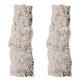 Brinco Feminino Longo Prateado Maxi Queen Electra - Fabiana Haverroth ...