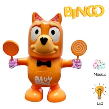 Brinquedo Bluey Bingo Desenho Cachorrinho Robô Divertido Som E Luz ...