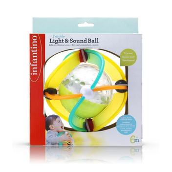 Brinquedo Bola De Atividades Luzes E Sons +6M Infantino - Bola Infantil ...