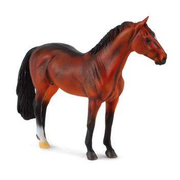 Brinquedo Collecta Hanoverian Stallion Bay multicolorido 14,5 cm x 12 ...