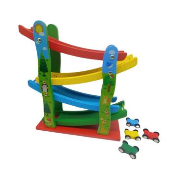 Brinquedo Colorido Pista Em Zig Zag de Madeira 4 Carrinhos - Spider - Pistas de Brinquedo ...