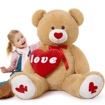Brinquedo de pelúcia MaoGolan Giant Teddy Bear 130 cm com travesseiro ...
