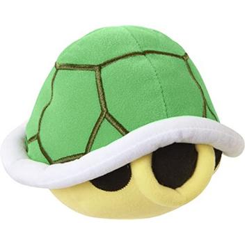 Brinquedo de pelúcia Nintendo SFX Green Turtle Shell Super Mario ...