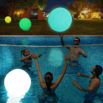 Brinquedo de piscina Light Up Pool Floats Led Beach Ball Vol - Wokex - Brinquedos de Praia e ...