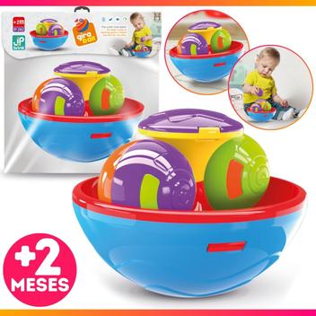 Brinquedo Infantil Pião Gira Ball Chocalho para Bebê - Jp Brink ...