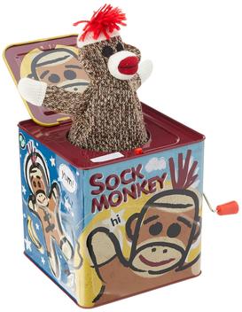 Brinquedo Jack in the Box Musical Schylling - Macaco de Meia - 18 ...