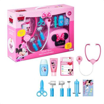 Brinquedo Maleta Luxo Minnie Médica com Acessórios Faz de Conta ...