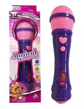 Brinquedo Microfone Karaoke Para Criança Infantil Menina - S/M ...