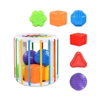 Brinquedo Montessori de Classificação de Formas para Bebês (1-2 Anos ...