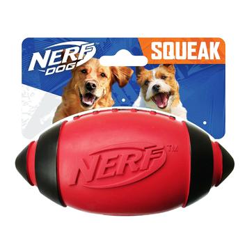 Brinquedo Nerf Dog Rubber Football para Cães - Com Guincho Interativo ...
