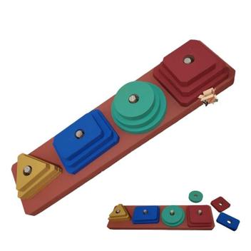 Brinquedo Pedagógico Madeira Prancha De Encaixe V2 - Rafabox ...