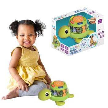 Brinquedo Pedagógico Tartaruga Bateria Luz E Som Para Bebês - Multikids ...