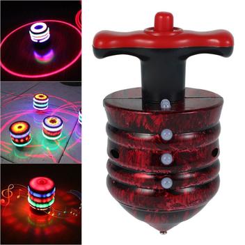 Brinquedo Pião Com Luz de Led Lançador Automático Piorra de Plástico ...