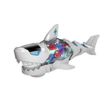 Brinquedo Robo Mega Tubarão Meca Som Luz Movimento Mecanizado - Braskit ...