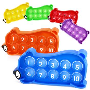 Brinquedo Sensorial Math Manipulative Fidget Aizweb Ten Frame Pop ...