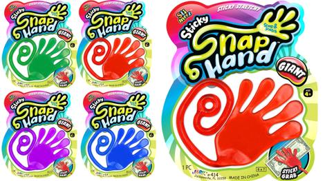 Brinquedo Sticky Hands Fun a Ton Giant Snap Hand-Jumbo (pacote com 4 ...