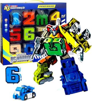 Brinquedo Super Transformers - Aprendendo Números Brincando Numeros em ...