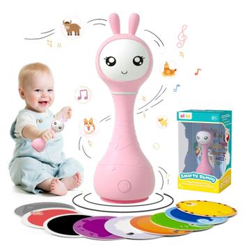 Brinquedos musicais de iluminação Baby Rattle alilo Smart Bunny ...