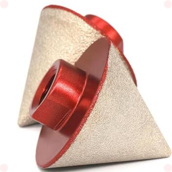 Broca De Chanfro Cônica Diamantada 38mm ou 50mm Rebolo Para Lixadeira ...