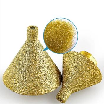 Broca De Chanfro Cônica Diamantada 50mm 38mm M14 Rebolo Para Lixadeira ...