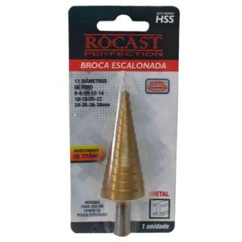Broca Escalonada 6mm a 30mm Rocast - DIVERSOS - Broca - Magazine Luiza