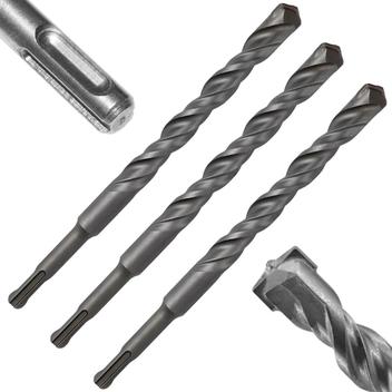 Broca Vídea Fura Parede Concreto 6Mm X 160Mm Sds Plus 03 Un - Fertak ...