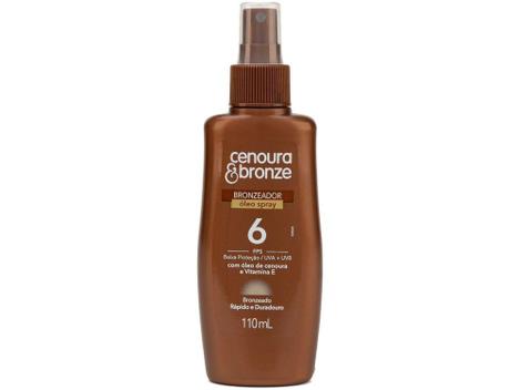 Bronzeador Corporal Spray FPS 6 Cenoura & Bronze 110ml - Bronzeador ...