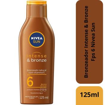 Bronzeador Intense & Bronze Fps 6 Nivea Sun - 125ml - Bronzeador ...