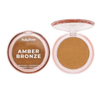 Bronzer Compacto Amber Bronze Ruby Rose Sunburst - Bronzeador Maquiagem ...