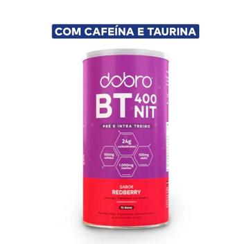Bt Nitrato Com Cafeína E Taurina Dobro Sabor Redberry 450g - Cafeína ...