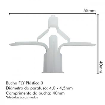 Bucha Sfor Gesso Fly 03 C/250 - Sforplast - Bucha - Magazine Luiza