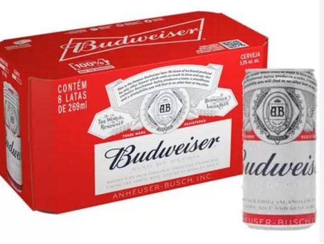 Budweiser Lata 269ml pack 8 uni - Cerveja - Magazine Luiza