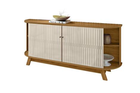 Buffet Monaco Naturale/Off White - Madetec - Buffet e Balcão para Sala ...