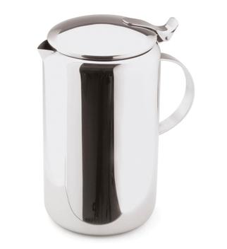 Bule Aço Inox Com Alça Tampa Grande 1,2 Litros Leite Café Fervedor ...