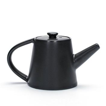 Bule de Cerâmica para Chá e Café - Pequeno Bule Japonês Preto e Branco ...