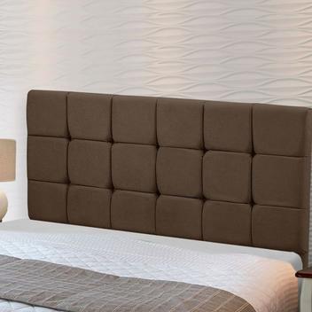 Cabeceira Cama Box Queen 1,60 Estofada Julia Sued Café Star Confort ...