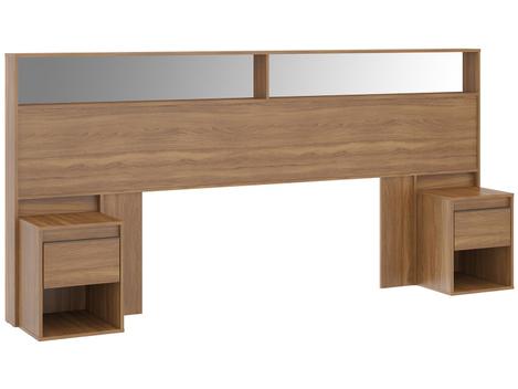 Cabeceira Casal MDP com Mesa de Cabeceira Demóbile - Demartêz Atria ...