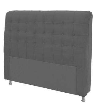Cabeceira Dama New Plus King Size 1950mm Suede Cinza - Simbal ...
